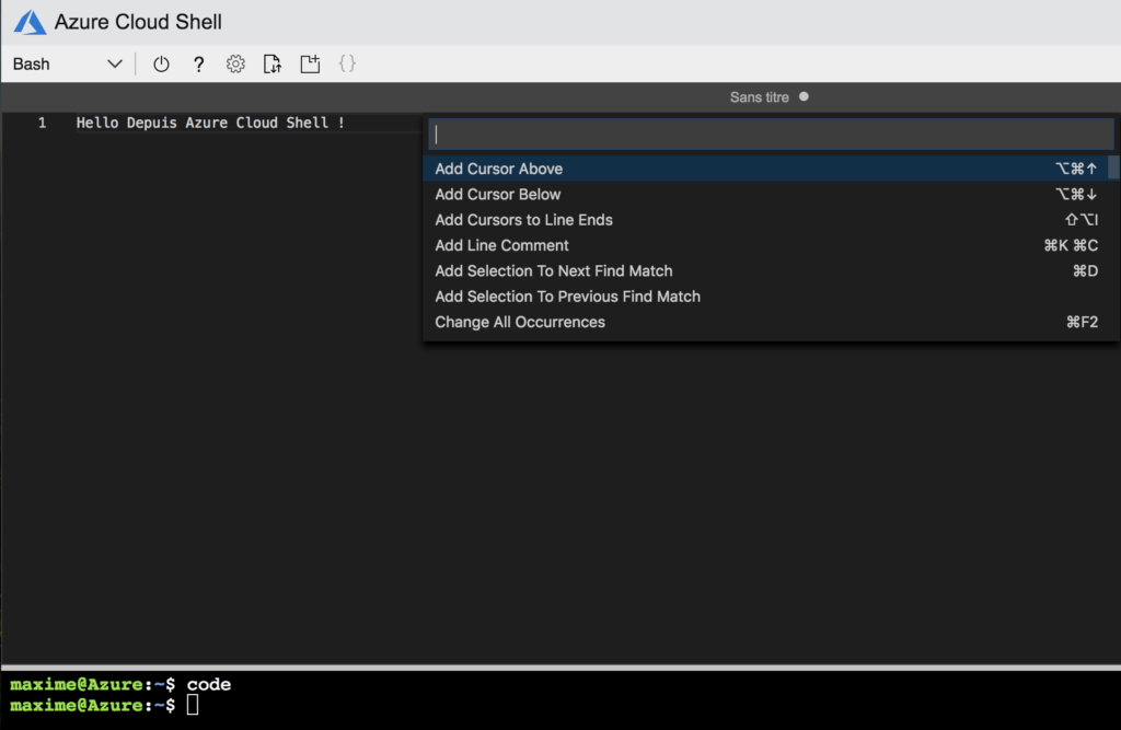 Azure Cloud Shell | Visual Studio Code – ZiGMaX IT Blog