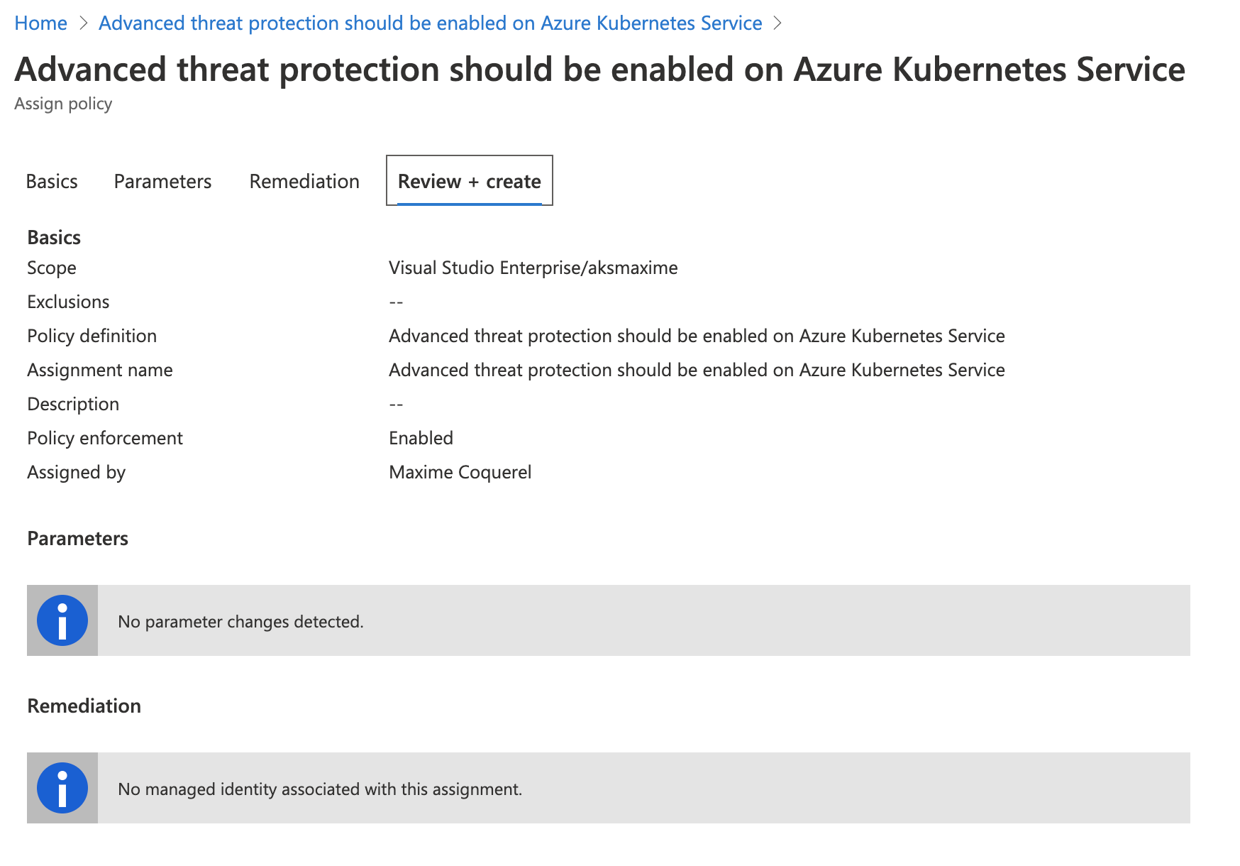 Azure Security Center | Policies for enabling Threat Protection and ...
