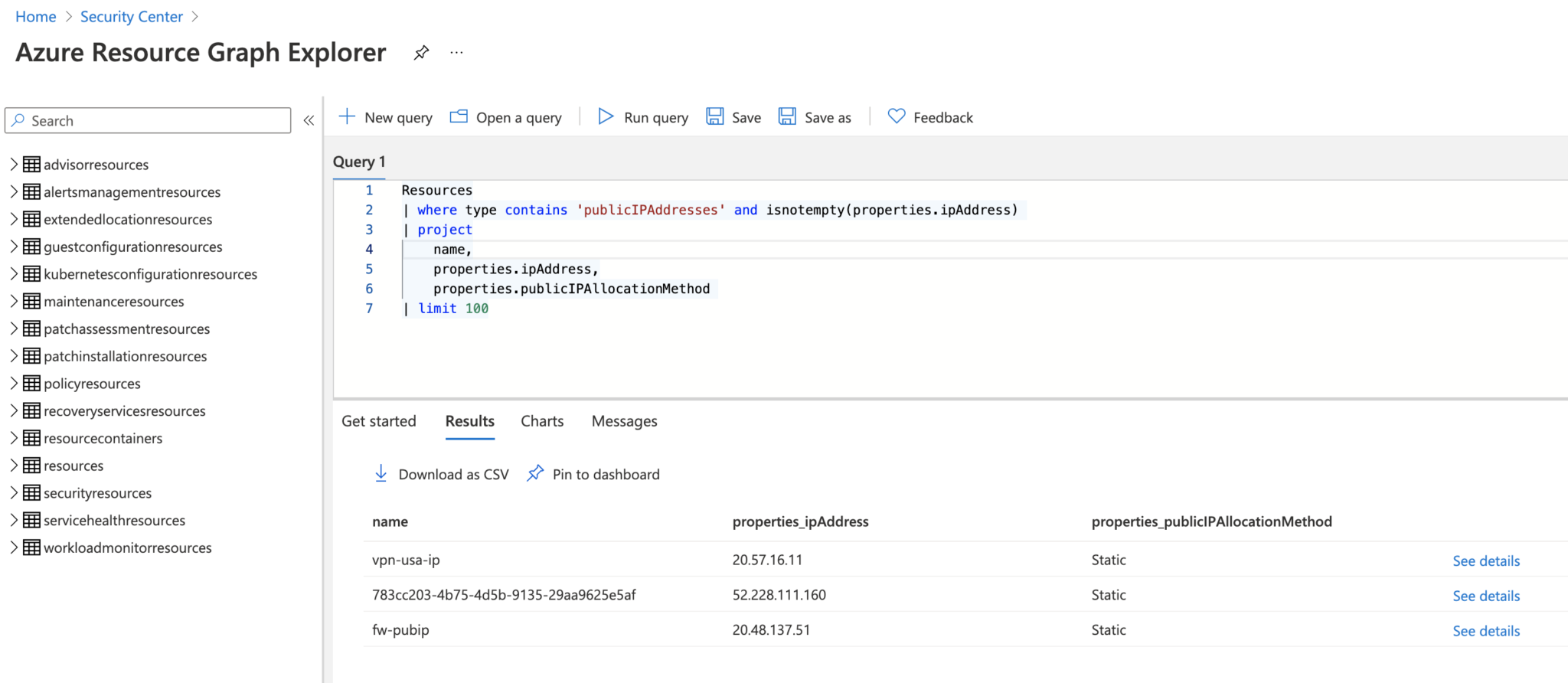Azure Graph – List Public IPs – ZiGMaX IT Blog