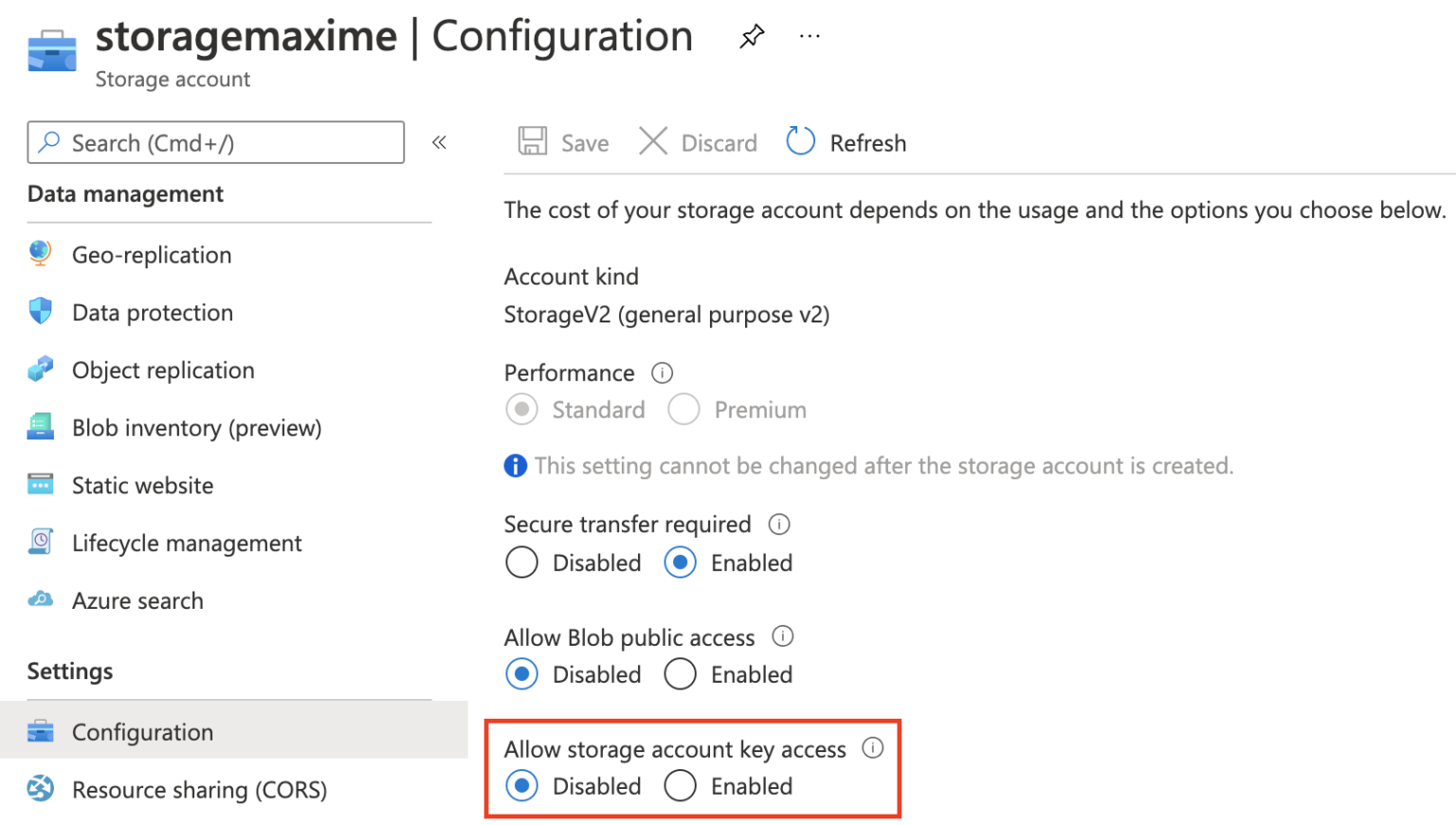 Disable SAS Key for a Storage Account – ZiGMaX IT Blog Disable SAS Key for a Storage Account – ZiGMaX IT Blog